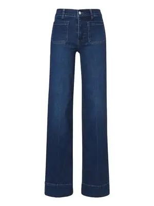 FRAME Slice Wide-leg Jeans - Blue