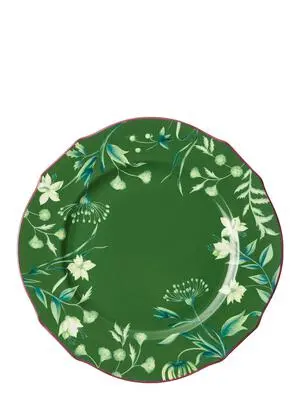 GINORI 1735 Florenza Duchessa Floral Porcelain Charger Plate - Green