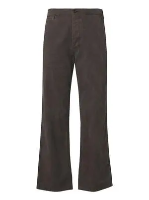 THE ROW Ramil Cotton Wide-leg Pants - Brown