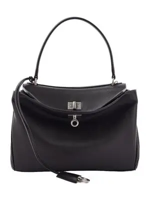 Balenciaga Rodeo Small Leather Tote Bag - Black
