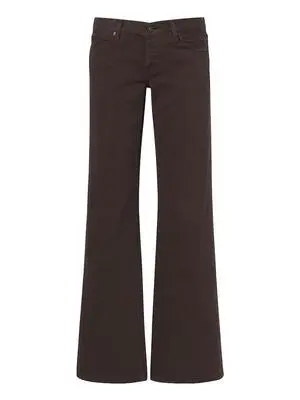 FRAME Gray Wide-leg Jeans - Brown