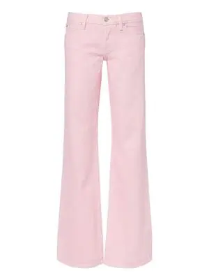 FRAME Gray Wide-leg Jeans - Pink