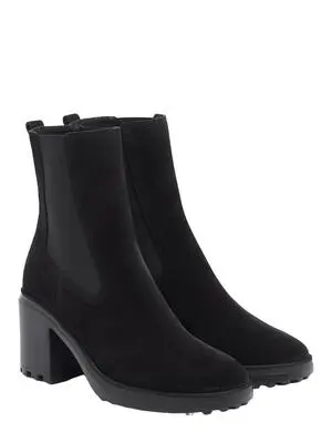 Hogan Suede Ankle Boots - Black