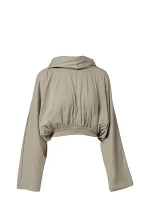 RICK OWENS Rick Owens DRKSHDW Cropped Cotton Jersey Hoodie