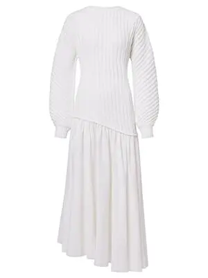 Bottega Veneta Asymmetric Midi Dress - White