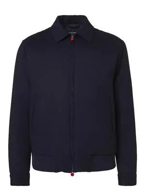 Kiton Wool Bomber Jacket - Blue