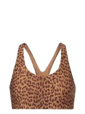 The Upside Javan Jade Leopard-print Sports Bra - Brown