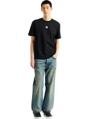 Balmain T-shirt With Embroidered Logo - Black