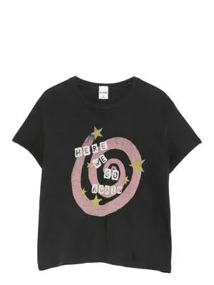 RE/DONE RE/DONE Graphic Print T-Shirt Black