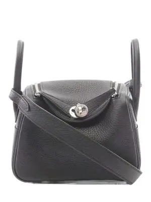Hermès Mini Lindy Shoulder Bag Black
