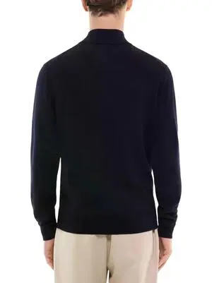 FURSAC Quarter-zip Wool Sweater - Blue