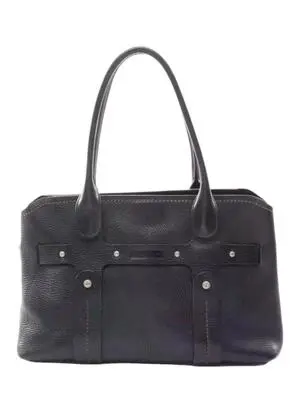 FERRAGAMO Gancini Shoulder Bag - Black