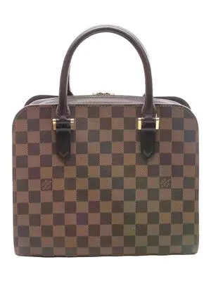 LOUIS VUITTON Damier Ebene Triana Tote Bag - Brown