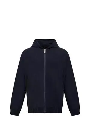 Herno Hooded Zip Sweatshirt - Blue