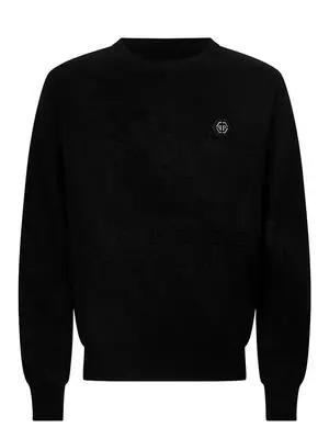 Philipp Plein Monogram Knit Sweater - Black