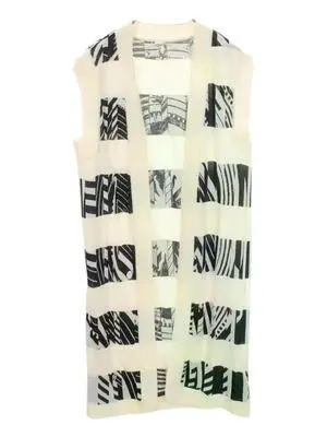 Hermès Logo-graphic Knit Vest - Neutrals