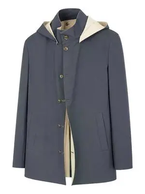 TOMBOLINI Hooded Toggle-fastening Coat - Grey