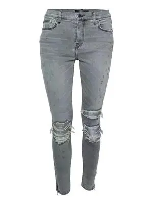 Amiri Distressed Skinny Jeans - Grey