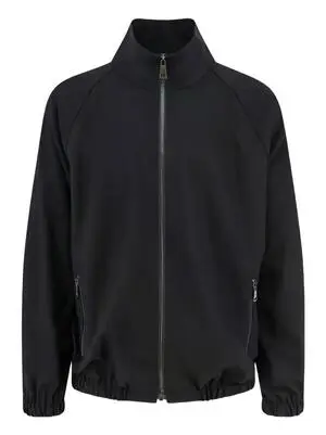 SEVEN GAUGE High-collar Zip-up Jacket - Black