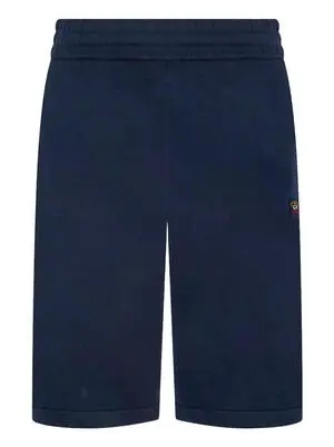 Paul & Shark Logo Patch Knit Shorts - Blue