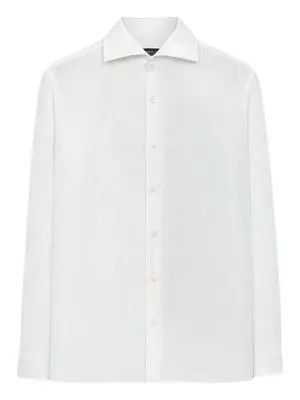 TOMBOLINI Spread-collar Long-sleeve Shirt - White