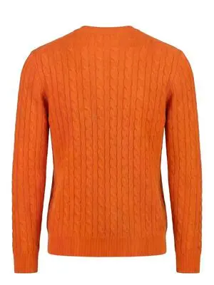 Malo Cable-knit Sweater - Orange
