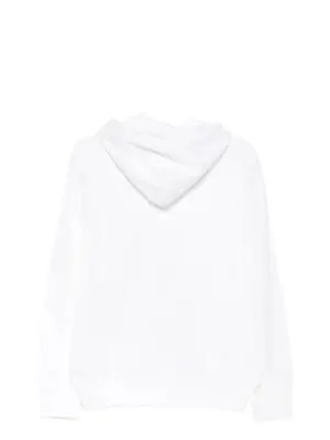 Play Comme Des Garcon Zip-up Hoodie With Heart Patch - White