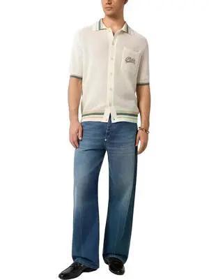 Philipp Plein Logo-star Patch Short-sleeve Shirt - Neutrals