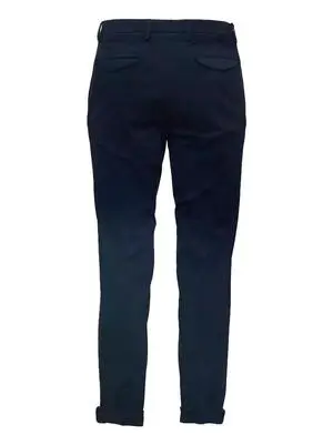 BRIGLIA 1949 Pleated Slim-fit Trousers - Blue