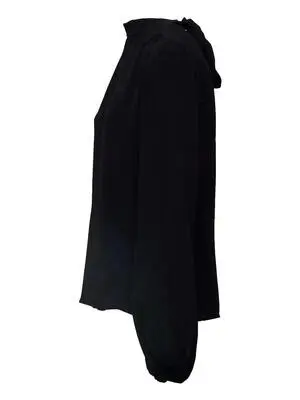 N°21 Pussy-bow Long-sleeve Blouse - Black