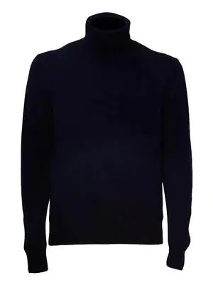 ZANONE Roll Neck Wool Sweater - Blue