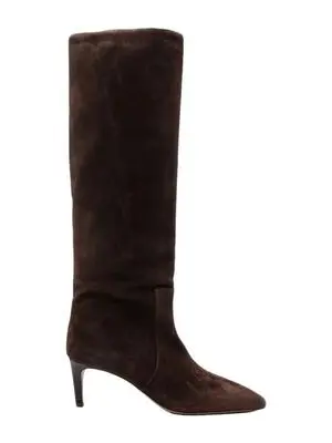 Paris Texas High Heel Stiletto Boots - Brown