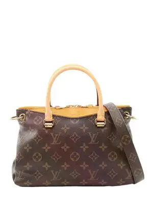 LOUIS VUITTON Monogram Canvas Pallas Tote Bag - Brown