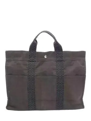 Hermès 2010s Mm Herline Tote Bag Grey