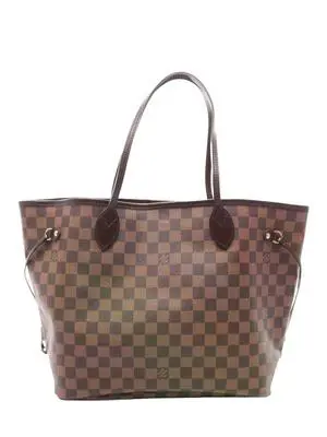 LOUIS VUITTON Damier Ebène Neverfull Mm Tote Bag - Brown