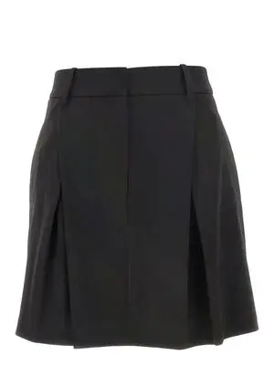 KAOS Dart Detail Mini Plated Skirt