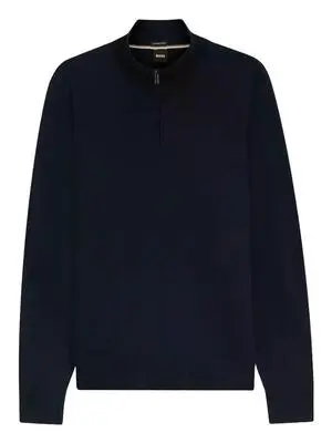 BOSS Quarter-zip Sweater - Blue