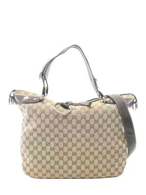 Gucci Gg Canvas Satchel Tote Bag - Neutrals