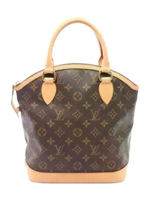 LOUIS VUITTON 2000s Lockit Monogram Handbag - Brown