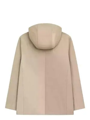 TOMBOLINI Hooded Button-up Coat - Neutrals