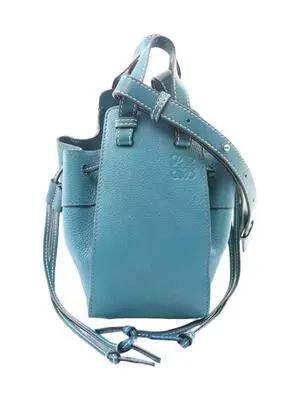 Loewe 2000s Mini Hammock Drawstring 2way Tote Bag - Blue