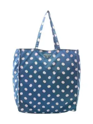Prada All-over Graphic Print Tote Bag - Blue