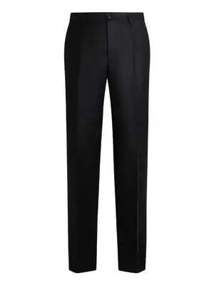 ETRO ETRO Wool Flannel Trousers With Crease Detail