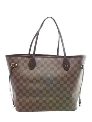 LOUIS VUITTON 2016 Mm Neverfull Damier Ebene Tote Bag - Brown
