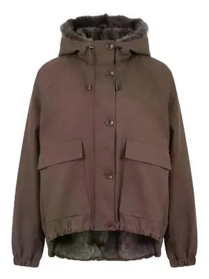 VALENTINI 1972 Hooded Raglan-sleeve Coat - Brown