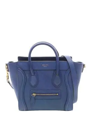 Celine Luggage Nano Cross Body Bag - Blue