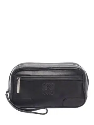 Loewe 2000s Anagram Clutch Bag - Black