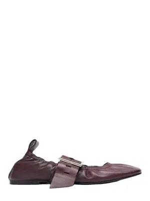 ALOHAS ALOHAS Sarea Leather Ballet Flats Brown