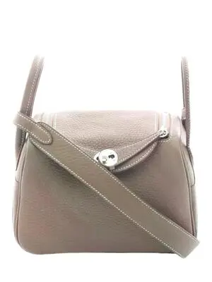Hermès 2025 Mini Lindy Tote Bag Brown