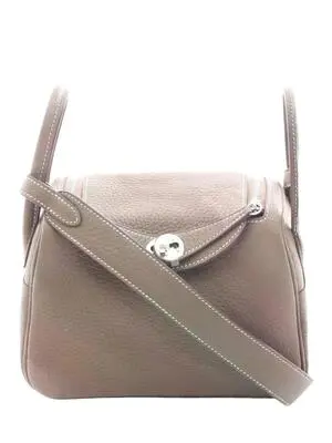 Hermès Hermès Mini Lindy Tote Bag Brown